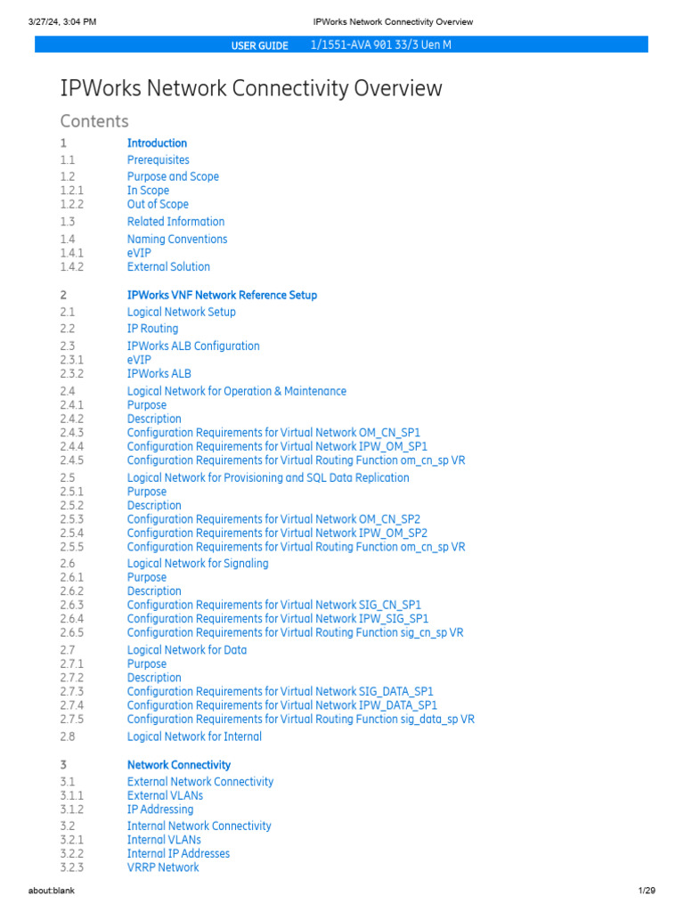 IPWorks Network Connectivity Overview1 | Download Free PDF | Computer Network | Router (Computing)