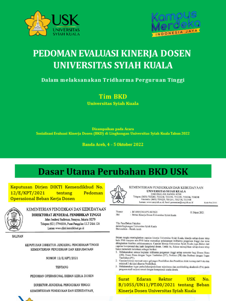 Presentasi SIPKD Unsyiah 2022 | PDF