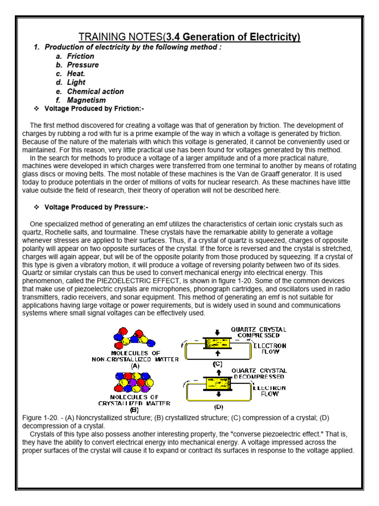 3.4 Generation of Eletricity | PDF | Photoelectric Effect | Electrode