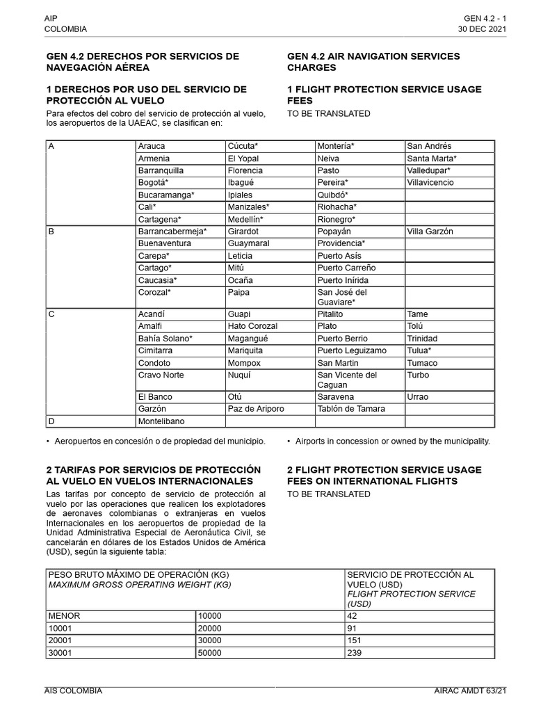 GEN 4.2 | Descargar gratis PDF | Aeropuerto | Colombia