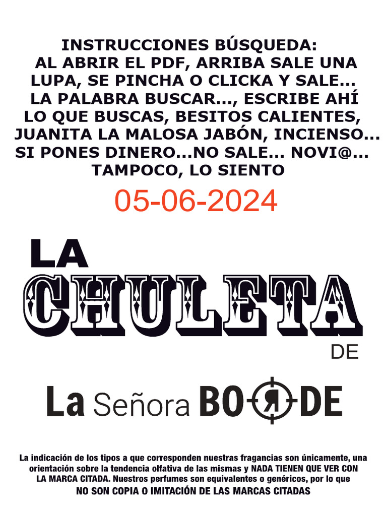 Chuleta SB 05 05 2024 | PDF
