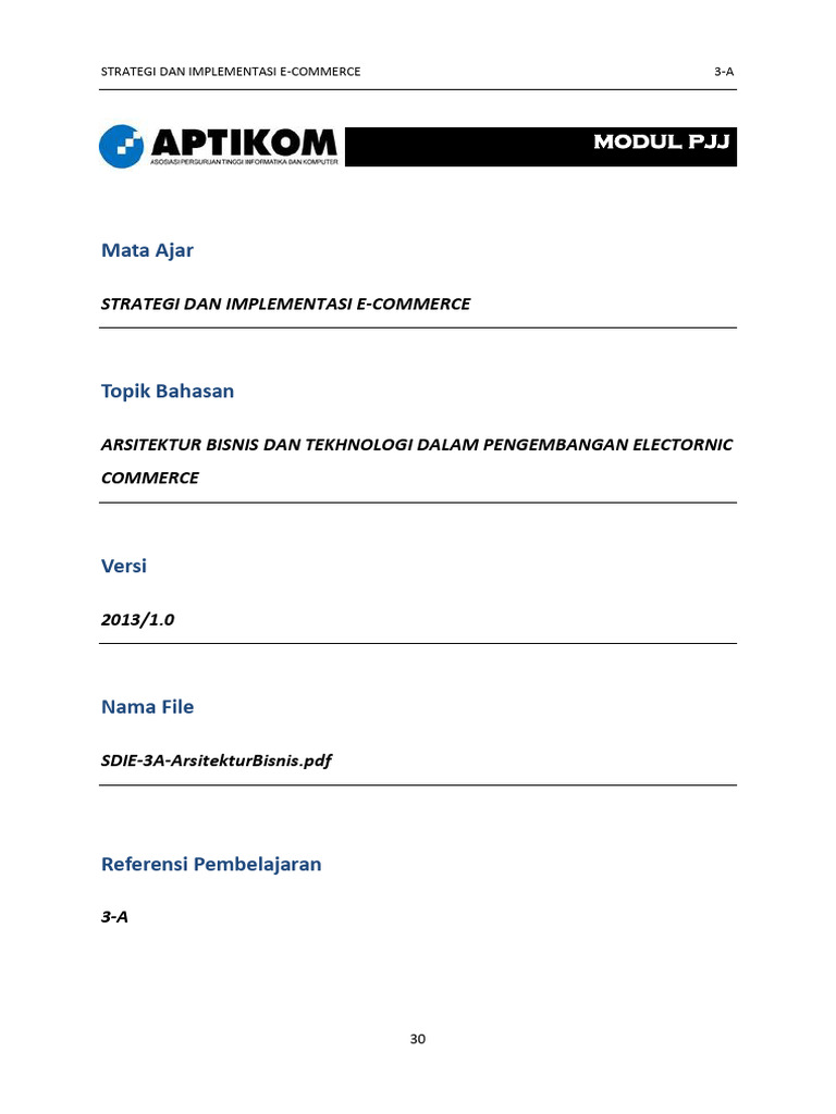 Pert. 6 Arsitektur Bisnis Dan Teknologi E-Commerce | PDF | Bisnis