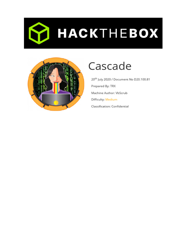 Cascade | PDF | Active Directory | Encryption