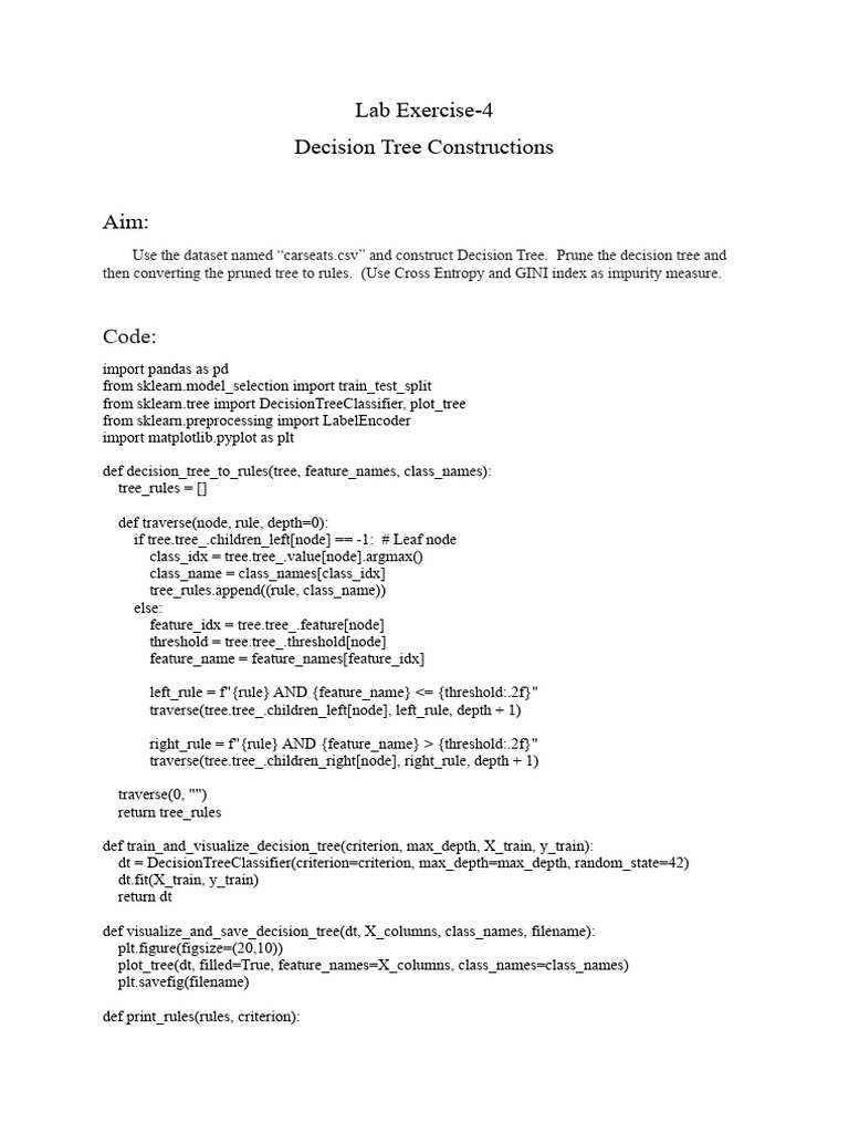 Lab4 Data Mining | PDF | Computer Data | Algorithms Lab4 Data Mining | PDF | Computer Data | Algorithms