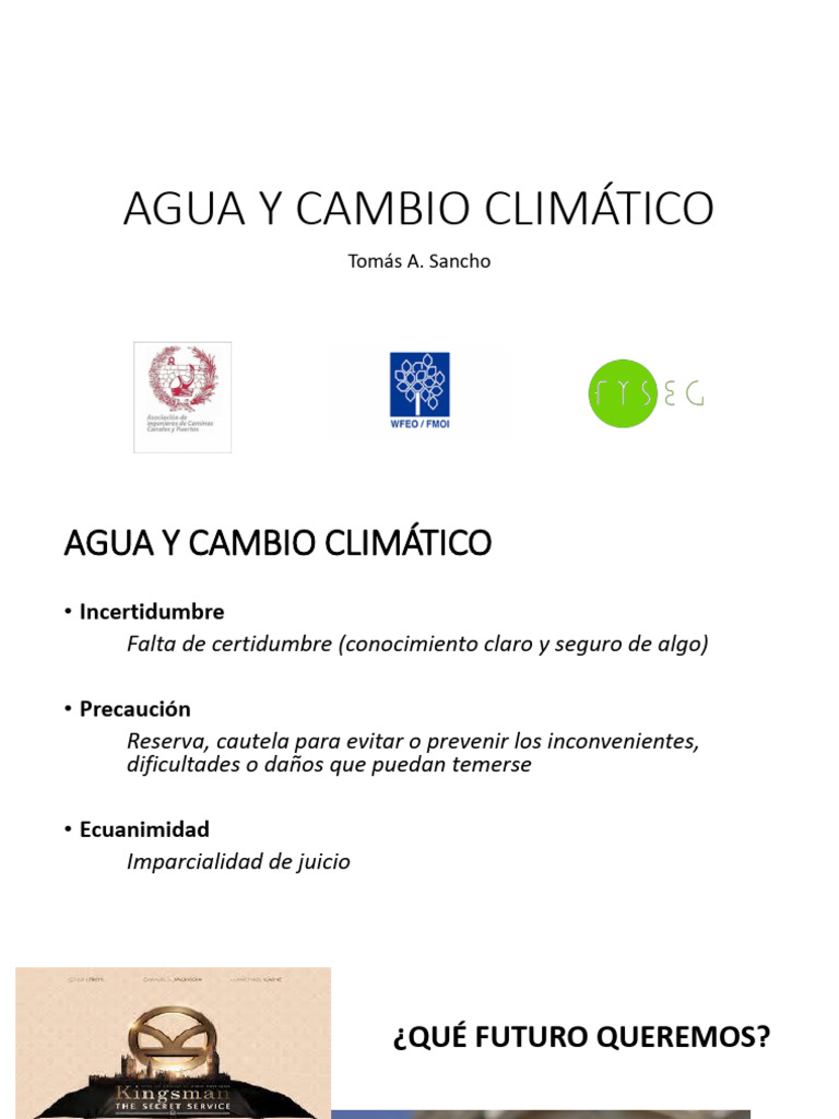 Retos del Agua y Cambio Climático | PDF | Agua | Reservorio