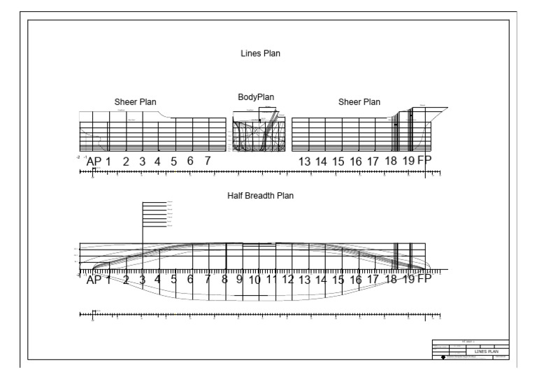 LINES PLAN - Tanker | PDF