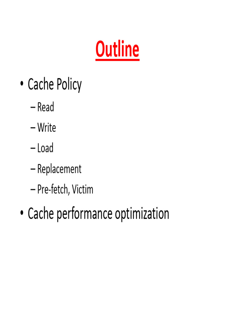 Lec 32 | PDF | Cpu Cache | Cache (Computing)
