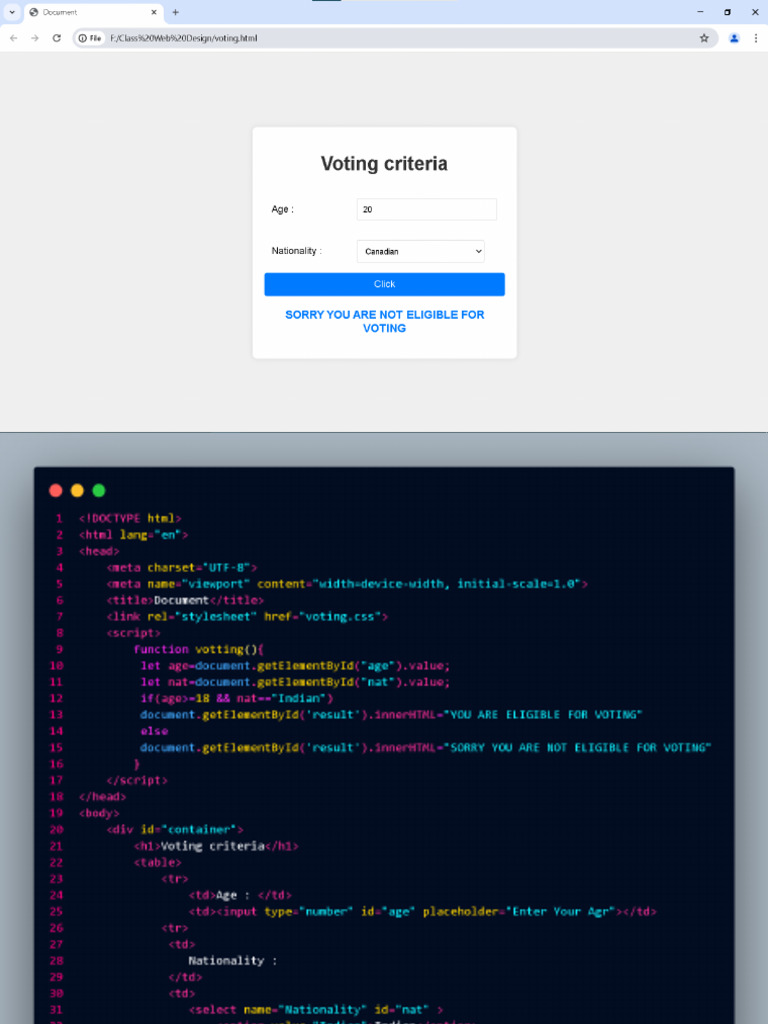 Code With Output Snippet | PDF