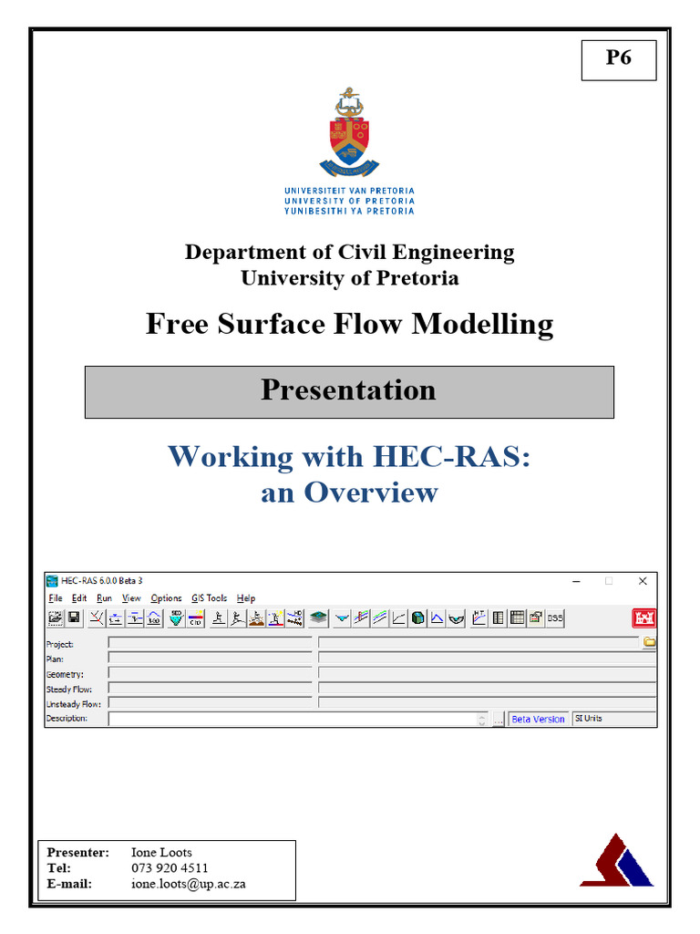 P6 - Working With HEC-RAS An Overview | PDF | Technology & Engineering