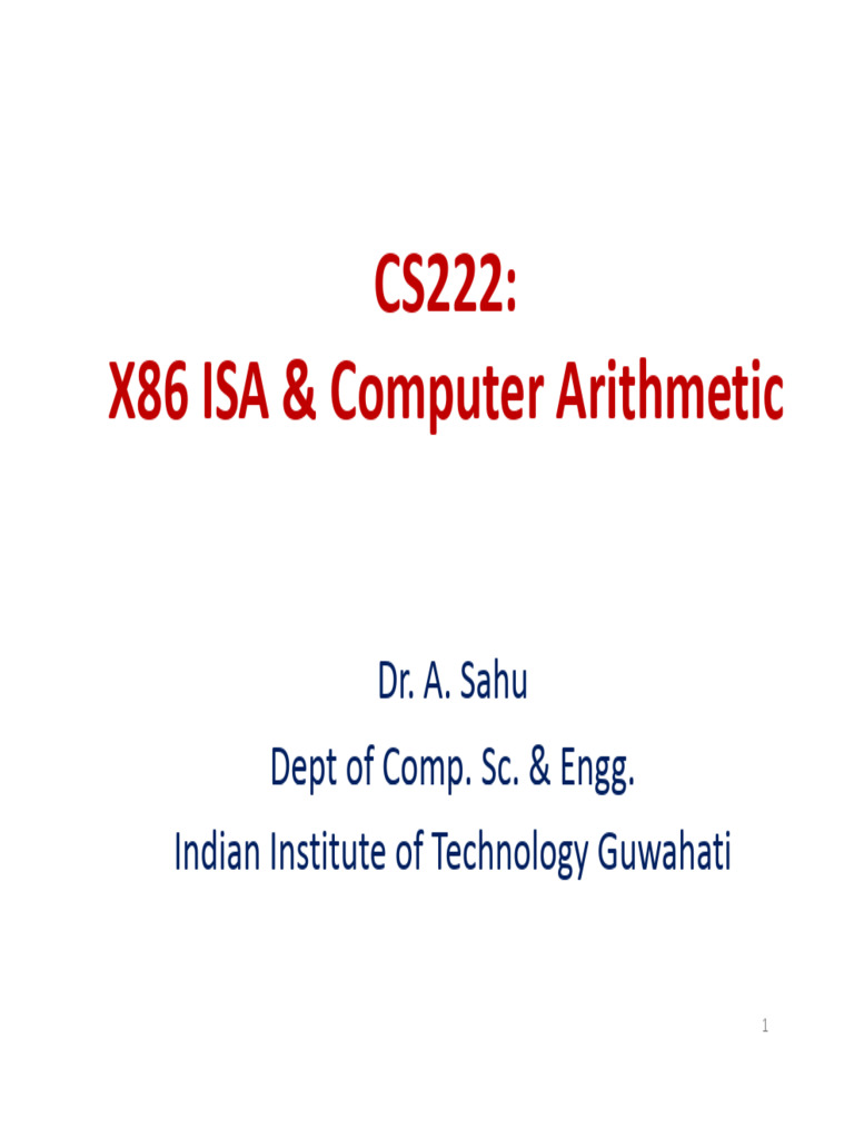 Lec09 | Download Free PDF | 64 Bit Computing | X86 Architecture