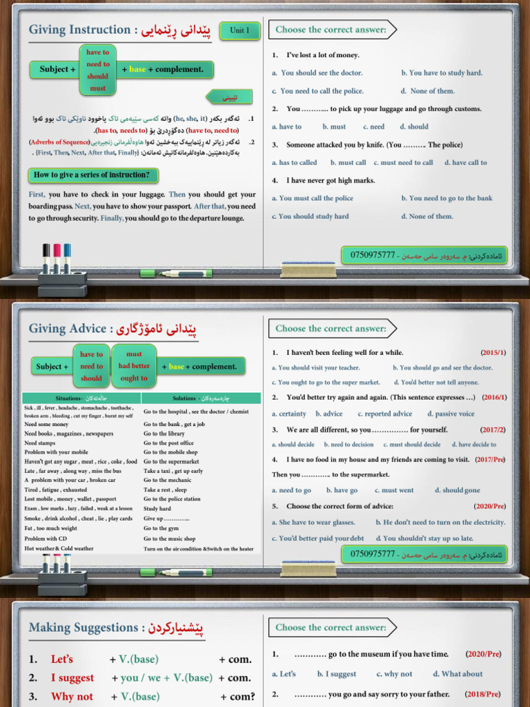 Sunrise 12 - Grammar - All Units | PDF | Subject (Grammar) | Perfect (Grammar)