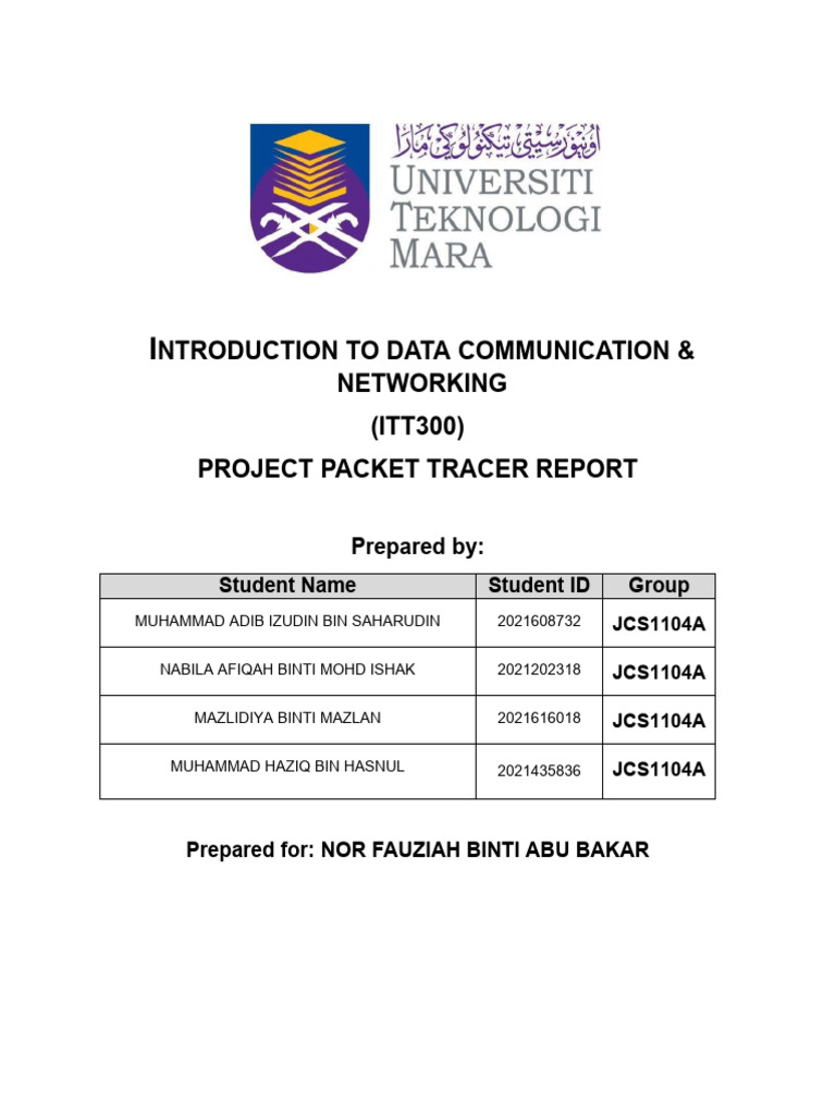 Itt300 Case Study Report | PDF | Ip Address | Computer Network