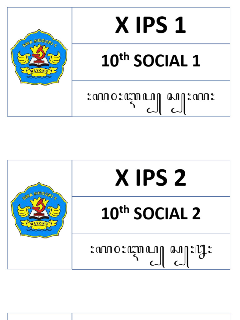 Papan Nama Kelas | PDF | Science & Mathematics