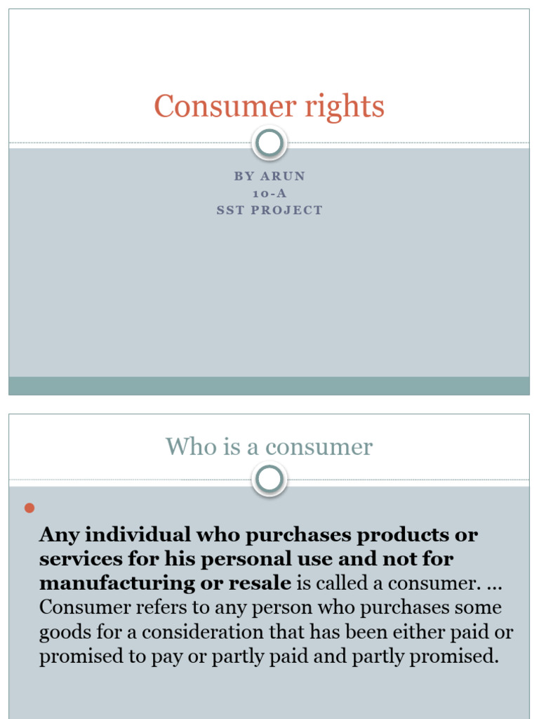 580890908 Consumer Rights Ppt | Download Free PDF | Economies