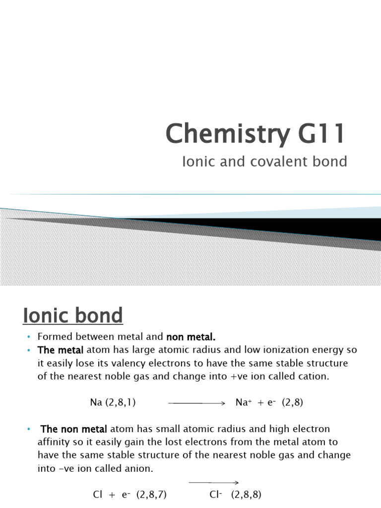 Ionic Bond | PDF | Ionic Bonding | Ion