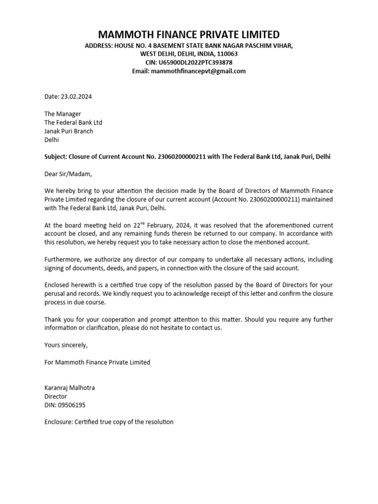 Covering Letter | PDF | Business | Finance & Money Management