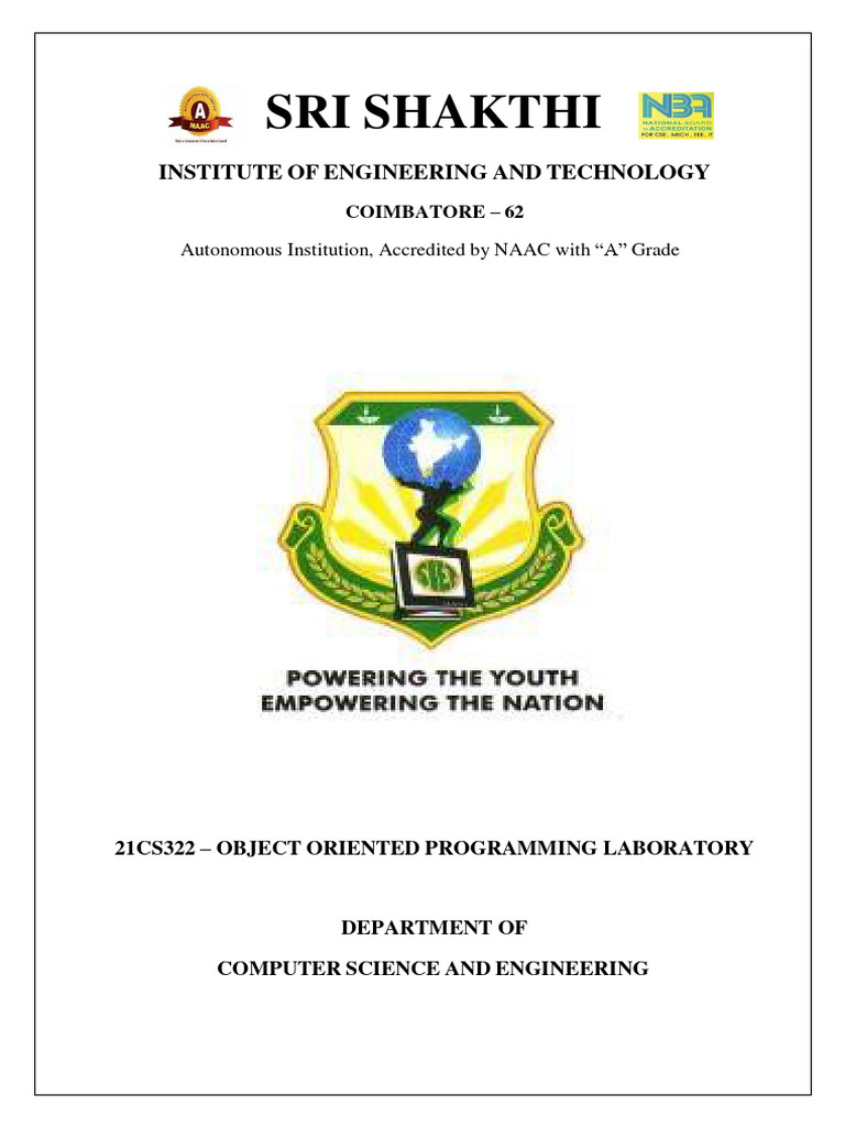 OOPS Lab Manual | PDF | Computer File | Computer Program OOPS Lab Manual | PDF | Computer File | Computer Program