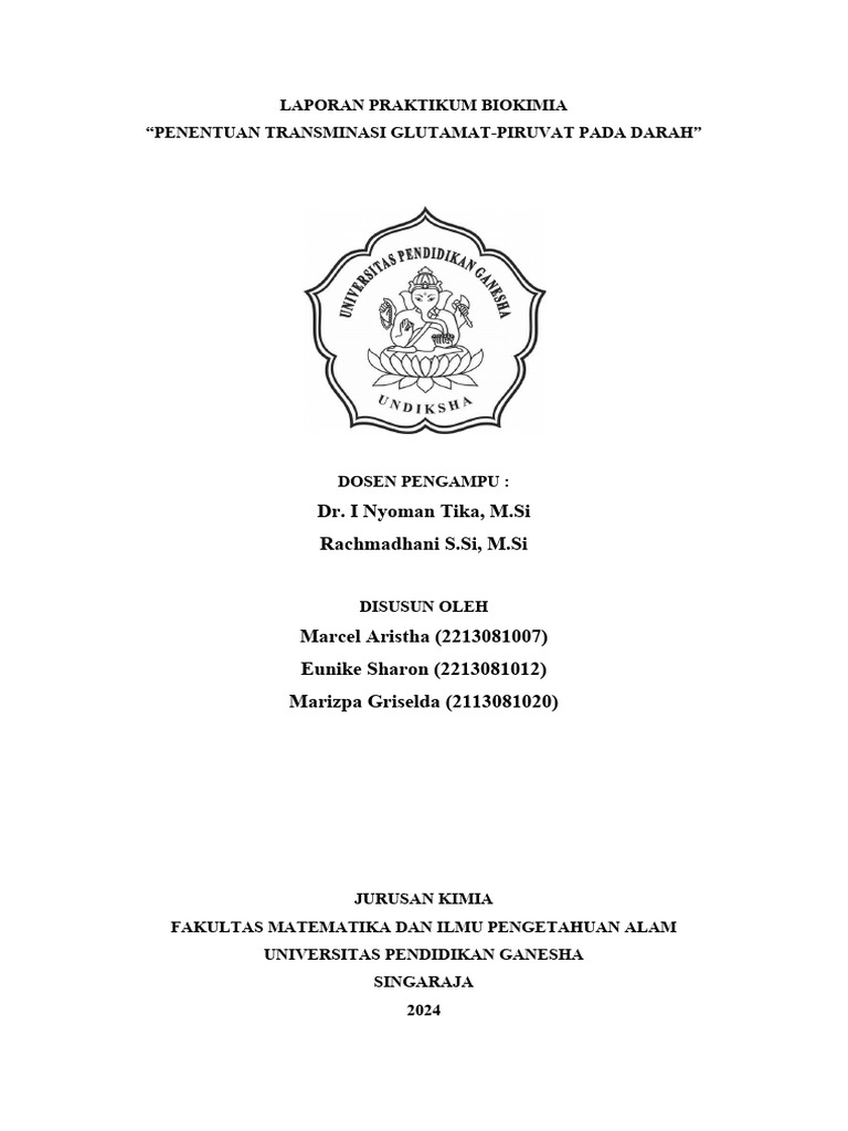 Laporan Praktikum Biokimia Analisis Darahdocx | PDF | Memasak, Makanan ... Laporan Praktikum Biokimia Analisis Darahdocx | PDF | Memasak, Makanan ...