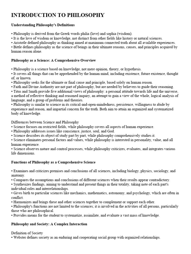 Introduction To Philosophy | PDF | Plato | Socrates