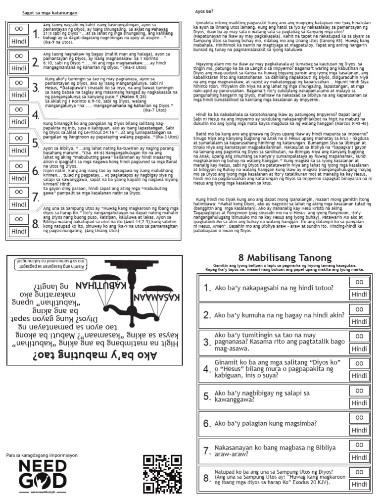 Tracts Tagalog Needgod v2 | PDF