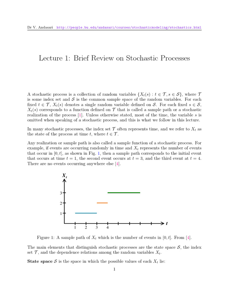 Types of Stochastic Processes | PDF | Stochastic Process | Probability ...