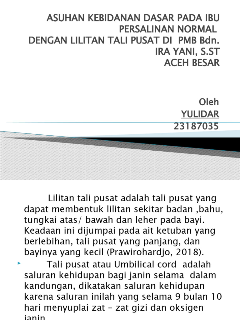 Lilitan Tali Pusat Yulidar | PDF