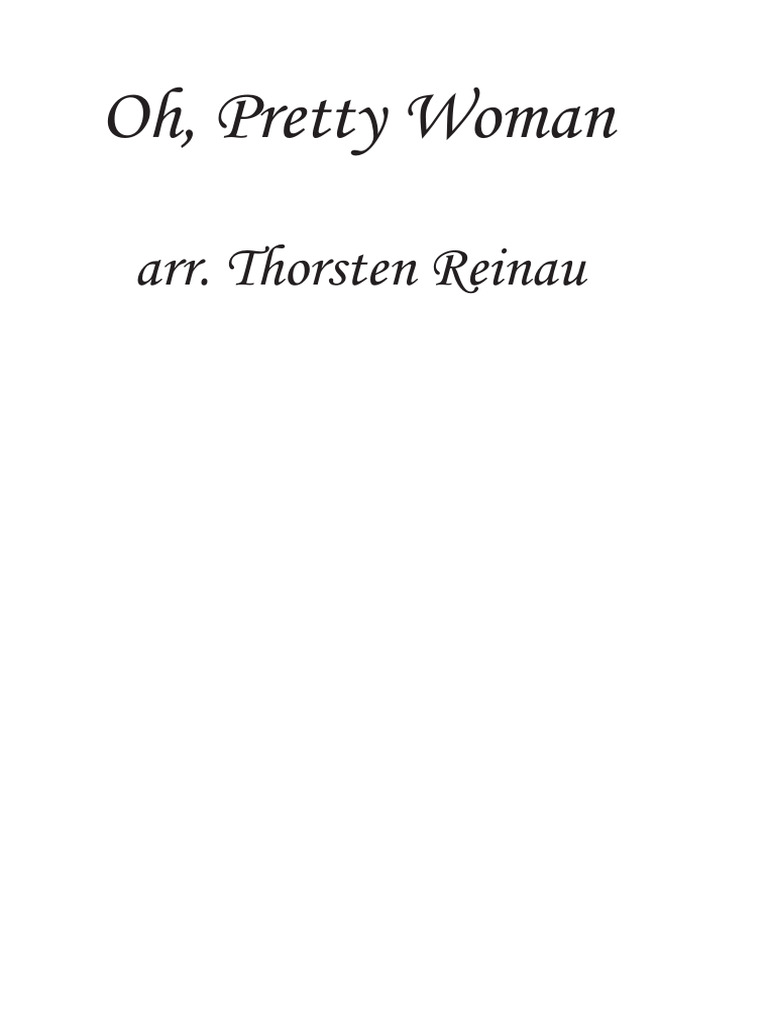 Oh, Pretty Woman | PDF