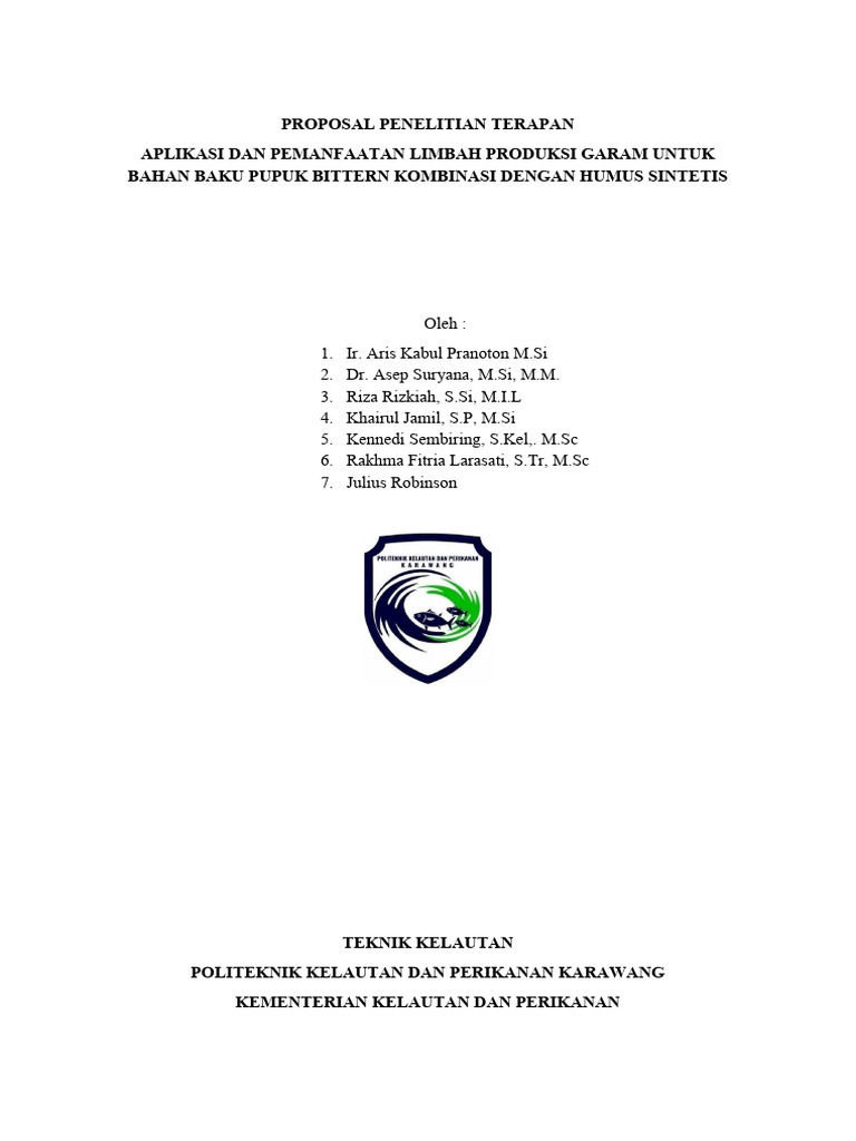 Proposal Pak Aris 3 | PDF