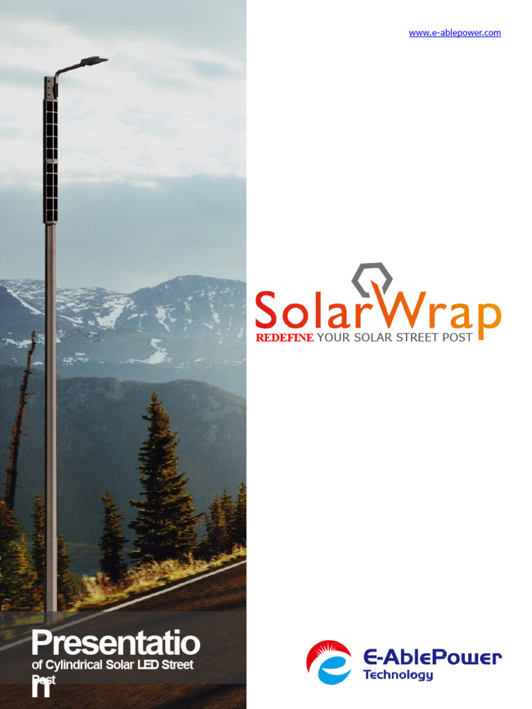 Smart Solar Street Post | PDF | Solar Panel | Solar Power