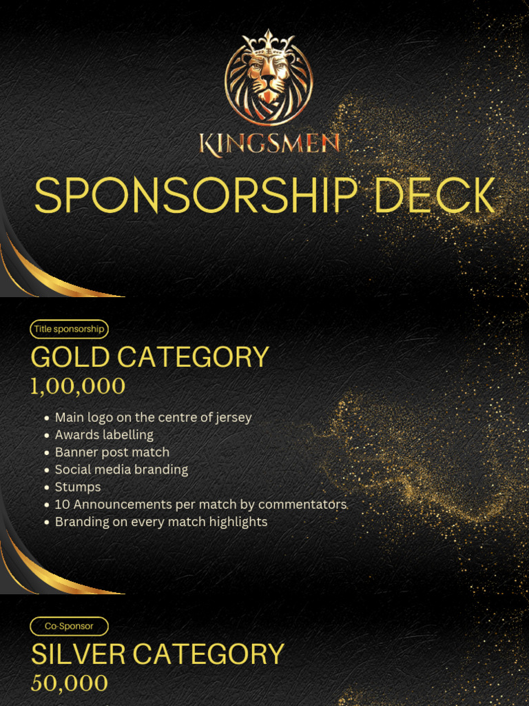 Sponsorship Deck | PDF