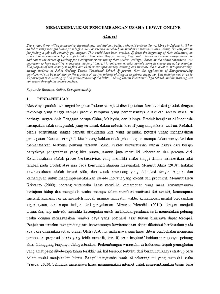 Jurnal PKM Borobudur 2023 (Autosaved) Edit | PDF
