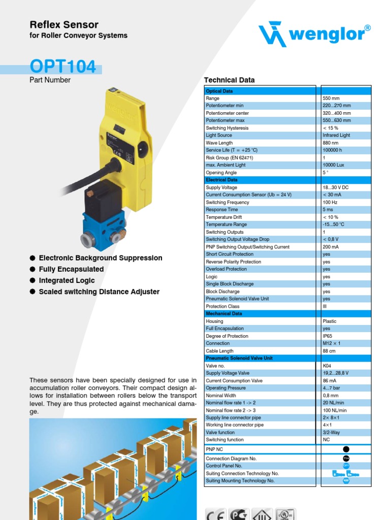 Data Sheet OPT104 | PDF | Vacuum Tube | Switch