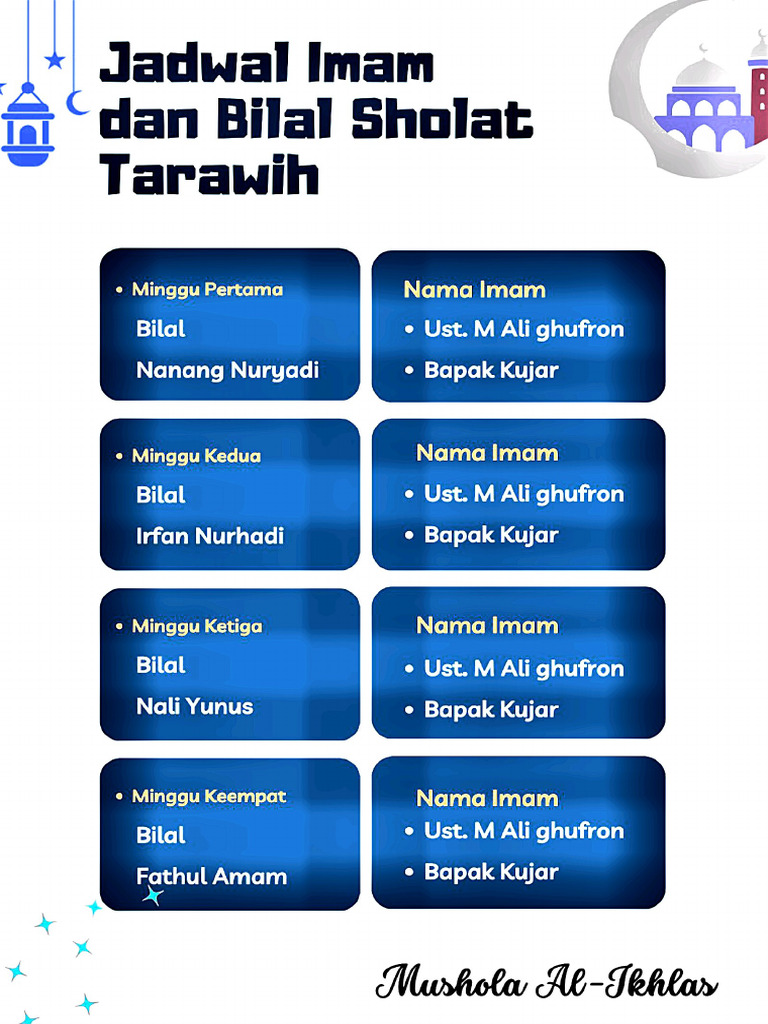 PDF Scanner Jadwal Bilal | PDF