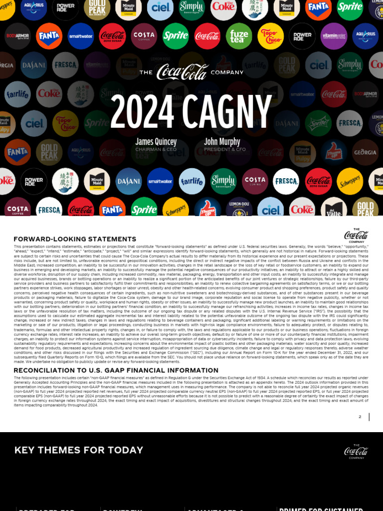 Coca-Cola 2024 Strategic Outlook | PDF | Free Cash Flow | Investing