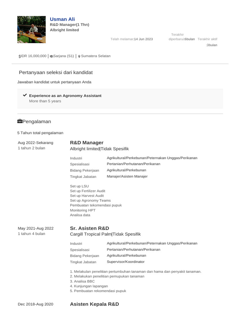 Usman Ali | PDF | Teknologi & Rekayasa