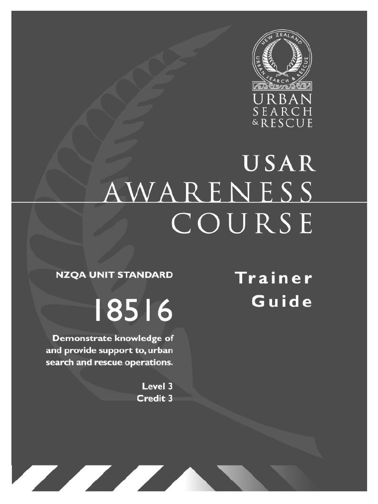 NZFS USAR Guide | PDF | Search And Rescue | First Aid