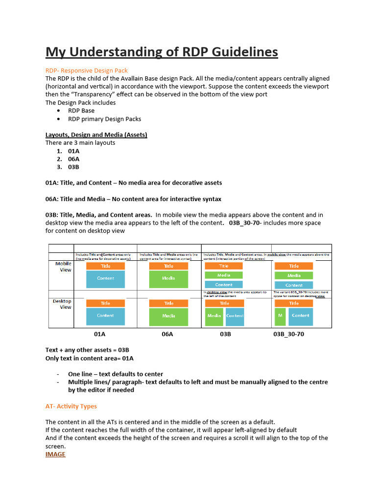 My Understanding of RDP Guidelines | PDF | Computing | Computer Graphics