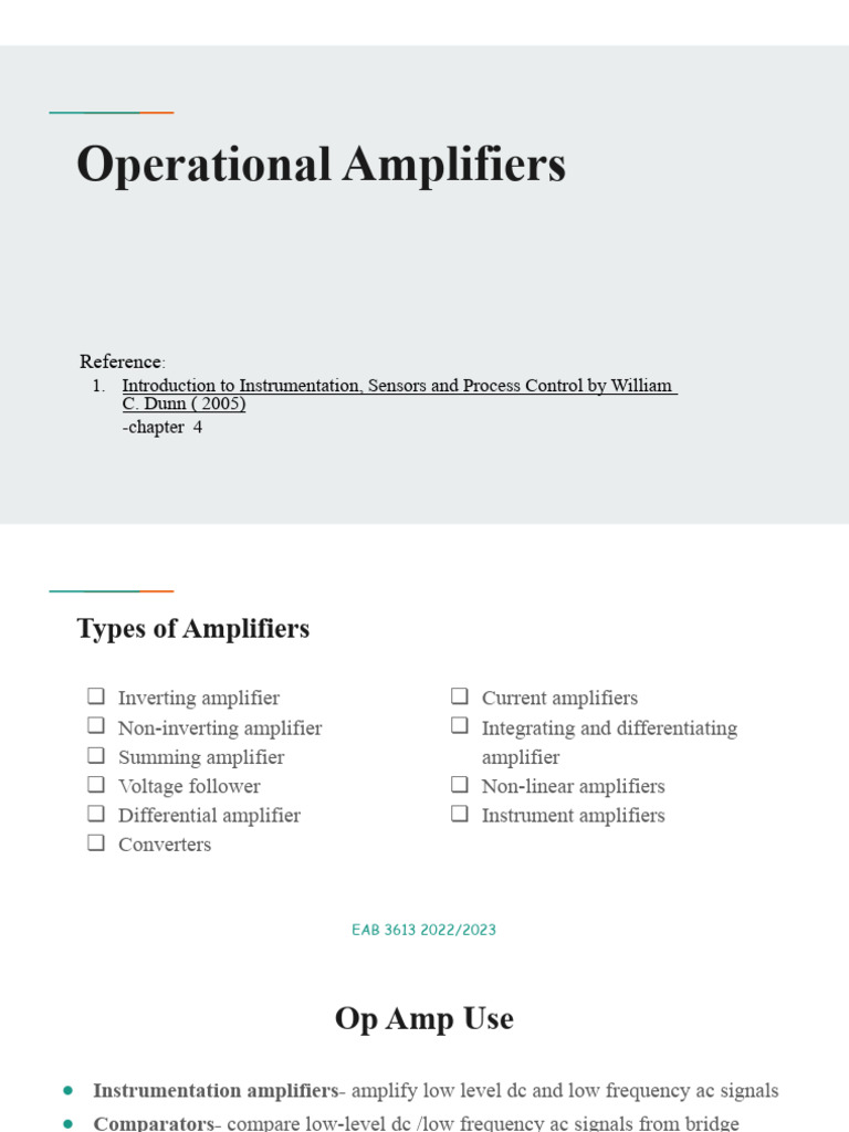 Op Amp Pdf Amplifier Operational Amplifier