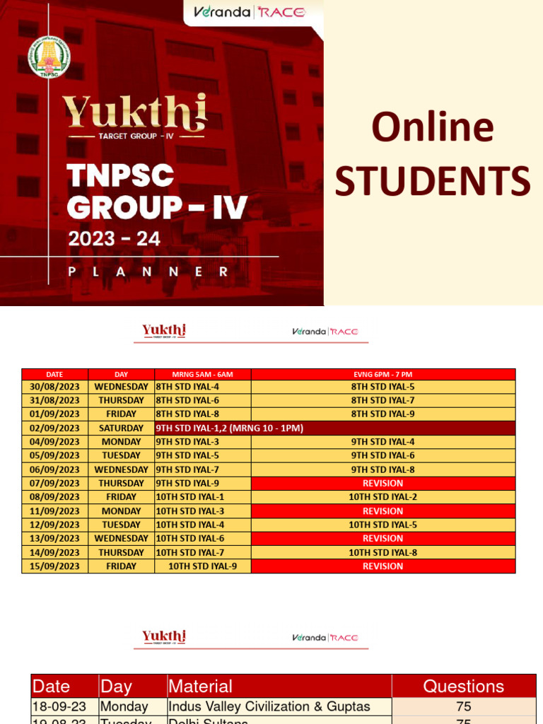 75 Days Study Plan For Group 4 Exam Pdf Earth Sciences