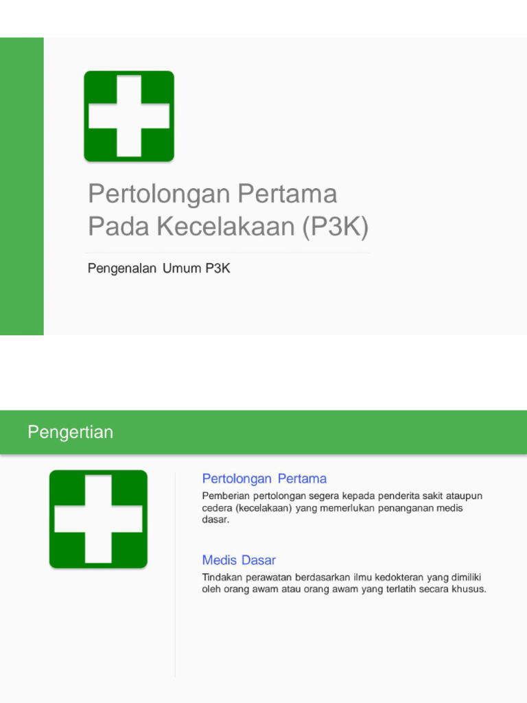 Dasar - Dasar P3K (Bantuan Hidup Dasar) | PDF