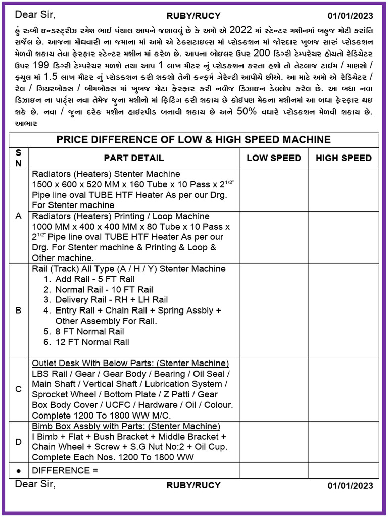 Rate Letter | PDF