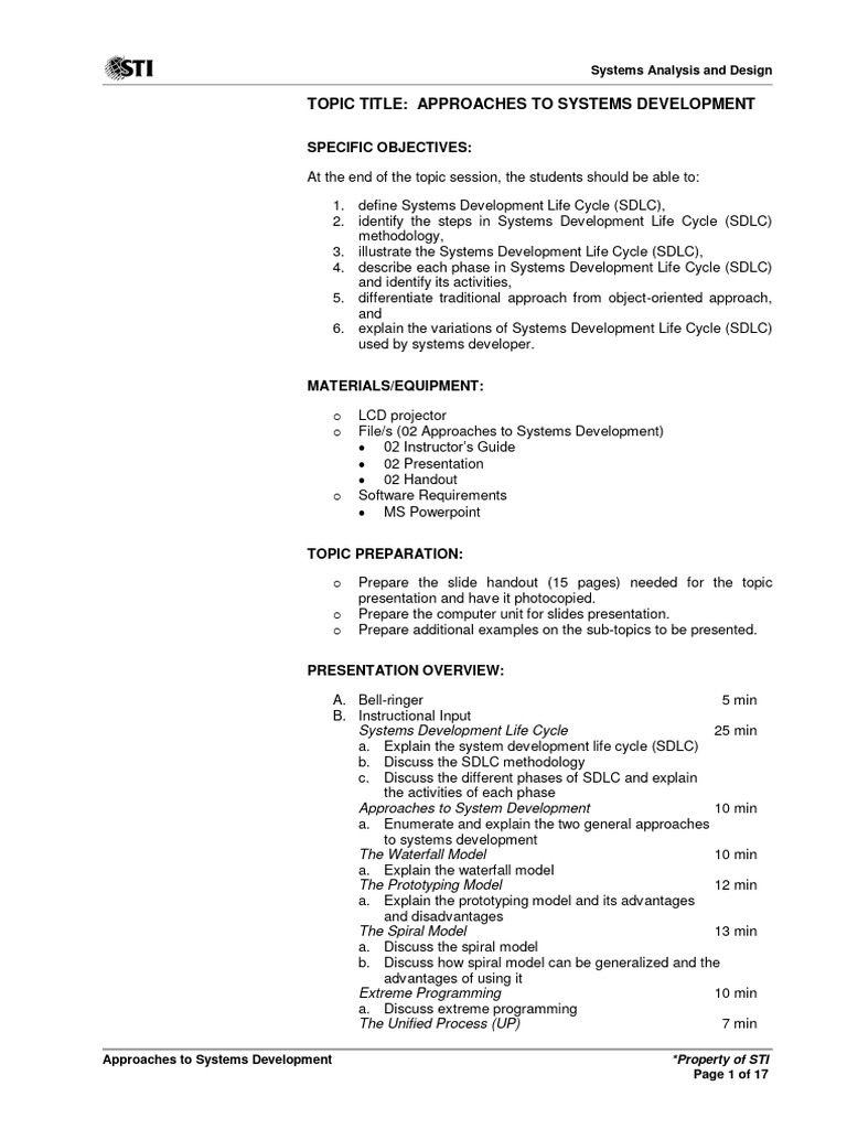 02 Instructor's Guide | PDF | Software Development Process | Object Oriented Programming