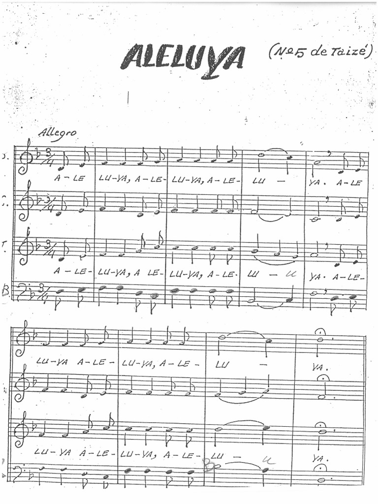 Aleluya de Taizé | PDF