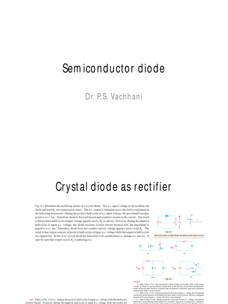 SEM-2_MAJOR_Minor_Semiconductor diode | PDF | Rectifier | Electrical Circuits