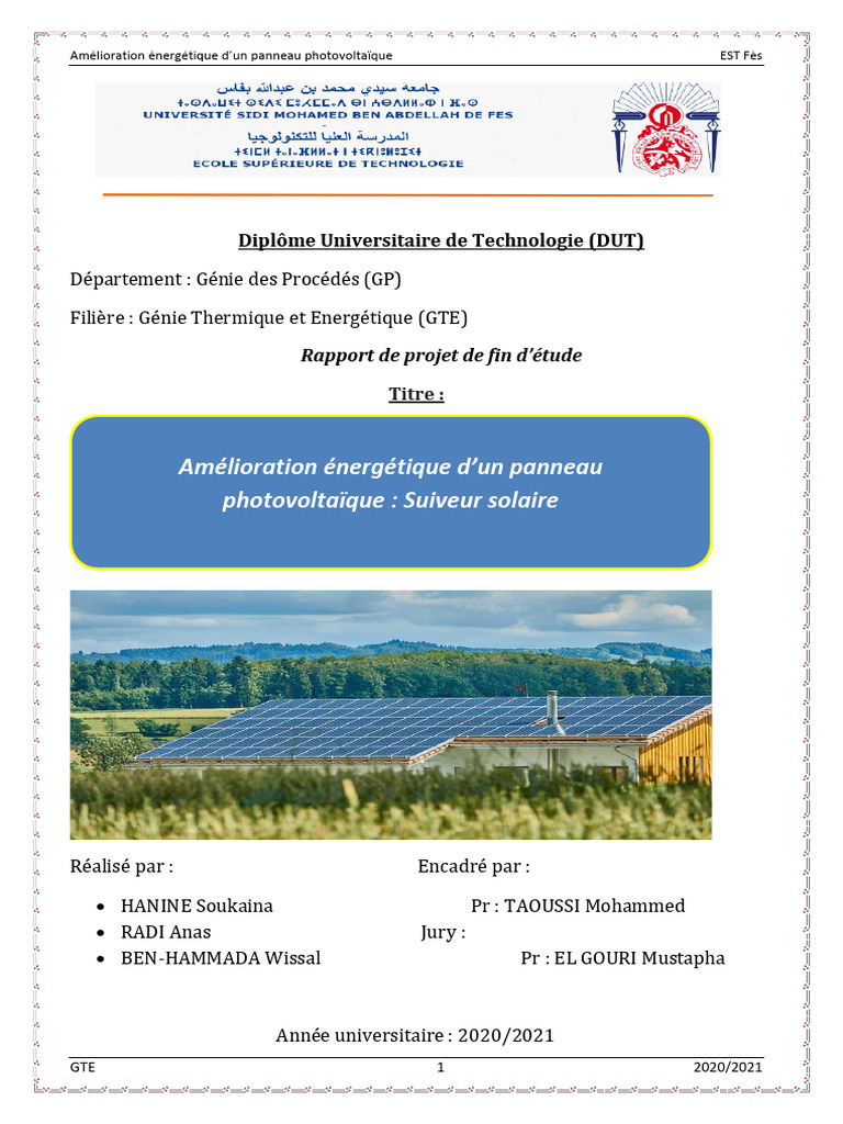 Suiveur solaire pour panneaux photovoltaïques | PDF | Dopage (semi ...
