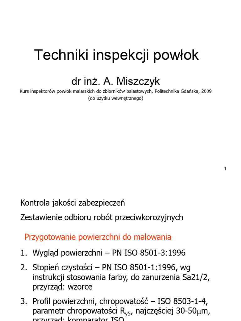 Techniki Inspekcji Powlok Do Druku | PDF