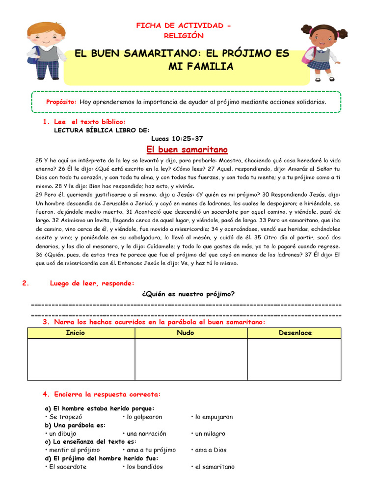 Ficha-jueves-20-de-Junio-Relig-el-Buen-Samaritano-El-Projimo-Es-Mi ...