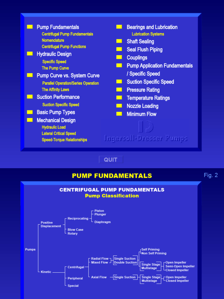 01 Pump Fundamentals. 1 | PDF | Pump | Bearing (Mechanical)