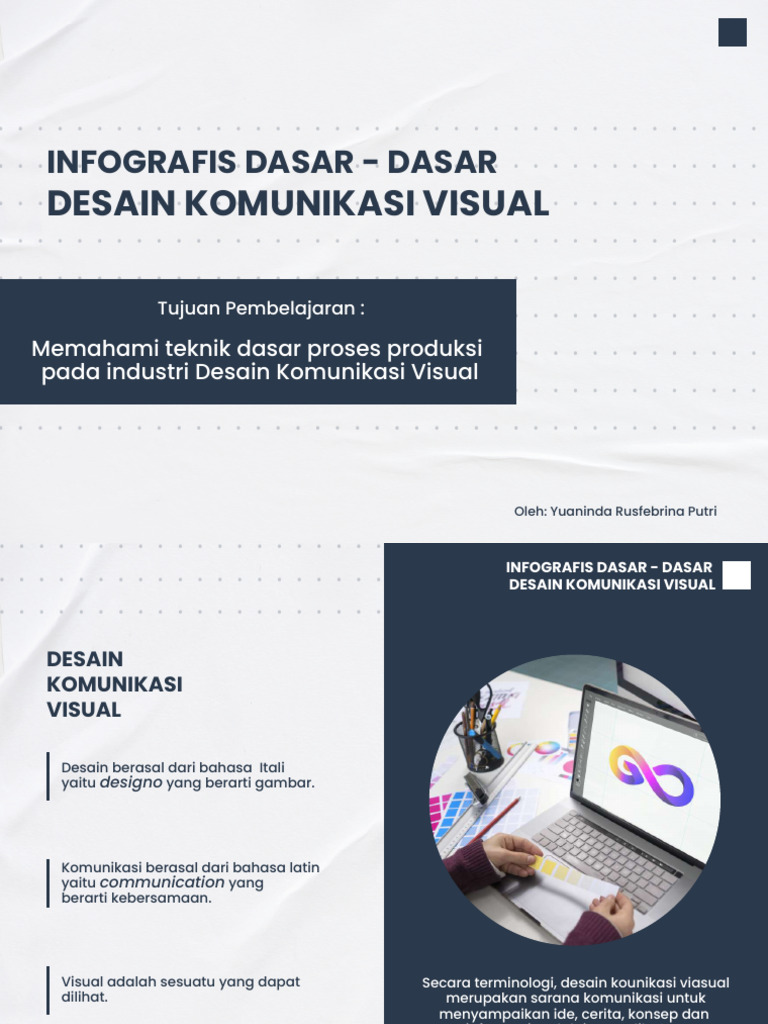 Yuaninda Rusfebrina - Infografis Dasar-Dasar Desain Komunikasi Visual | PDF | Seni
