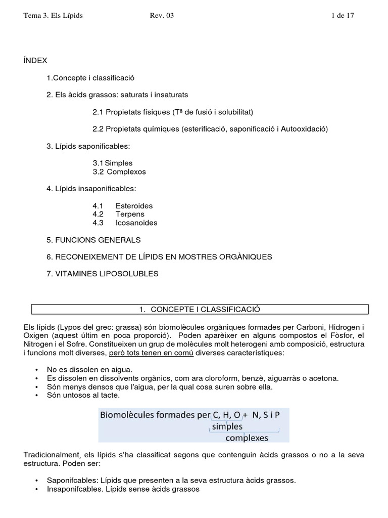 U3 Els Lípids | PDF